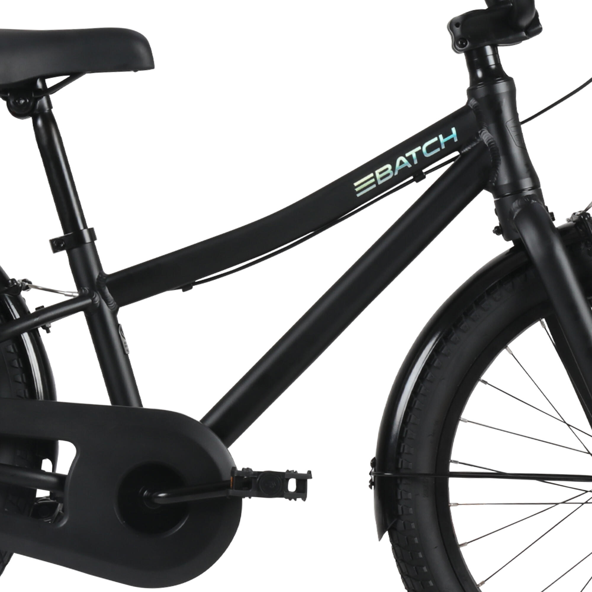 Batch Kids bike 20 inch, Matte Black, 6 to 9 years | Decathlon