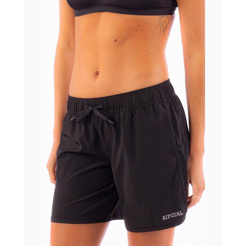 Short de Bain Femme 7"confortable et durable Noir RIP CURL | Decathlon