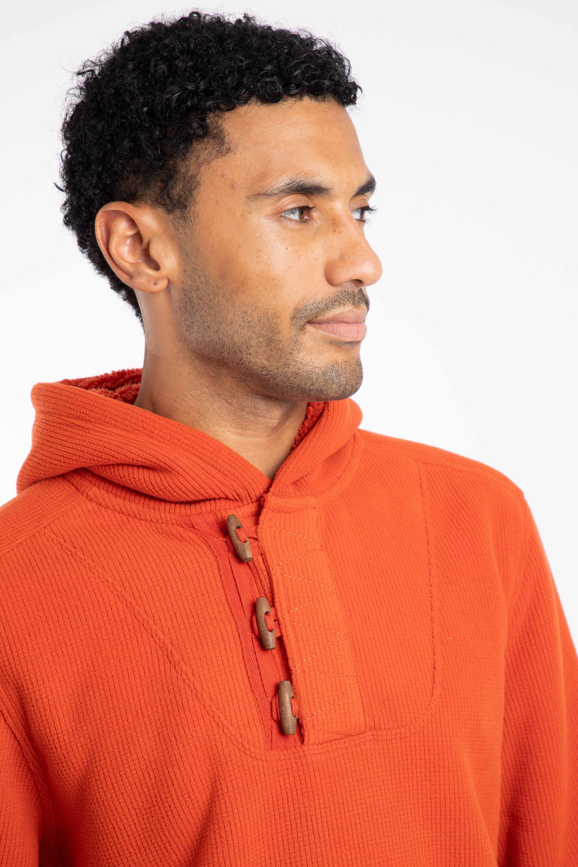Inglewood Button Neck Grid Fleece Hoodie WEIRD FISH | Decathlon