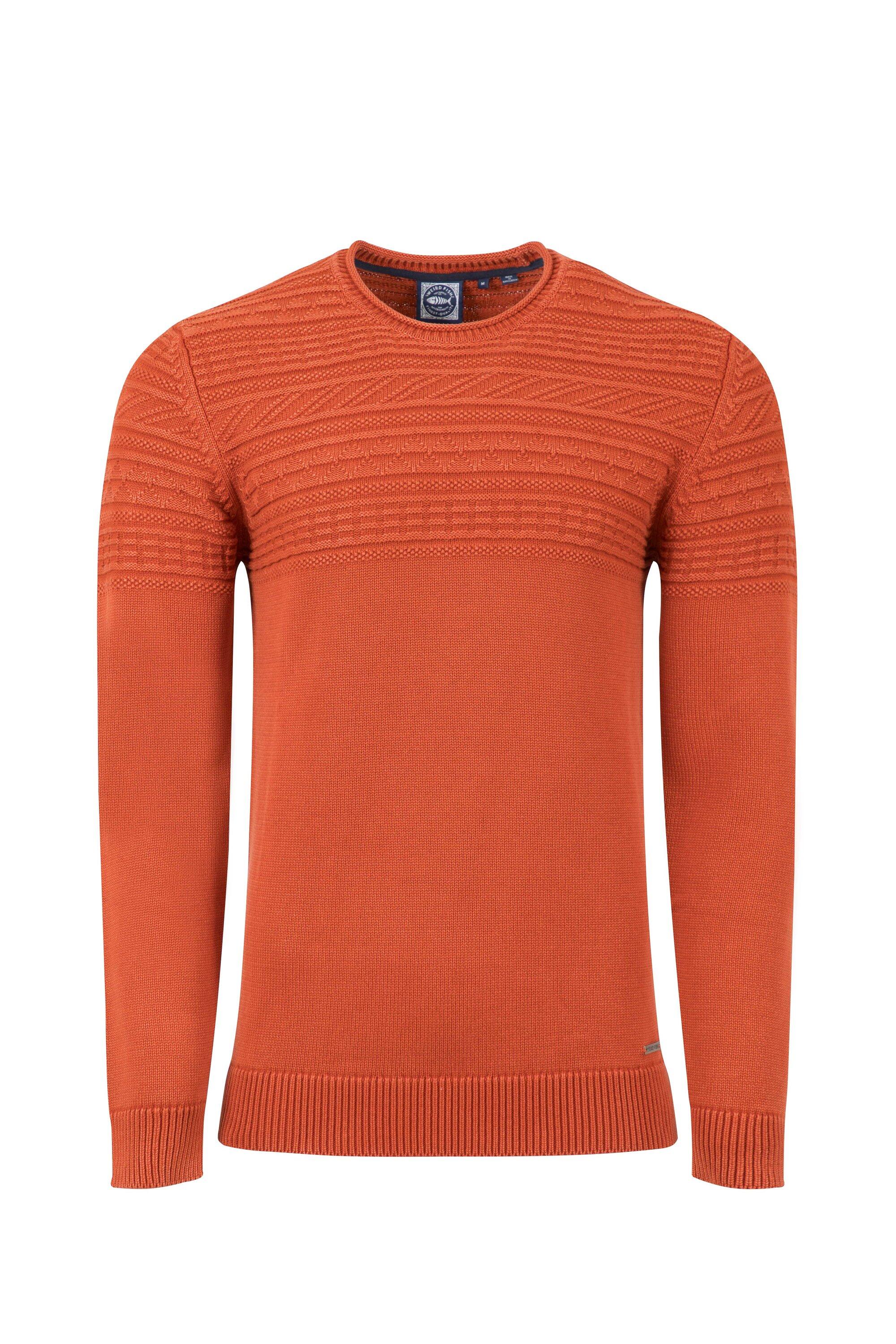 Fahri Mixed Stitch Crew Neck Jumper WEIRD FISH | Decathlon