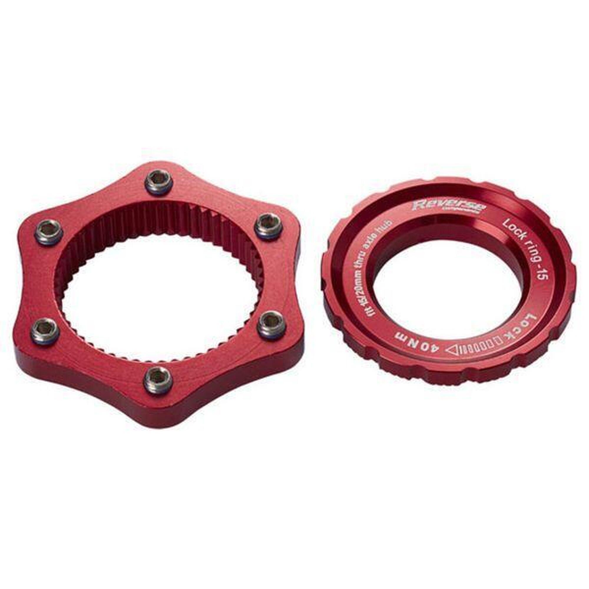 Adaptateur Center Lock Reverse Vers 6 Trous Rouge REVERSE | Decathlon