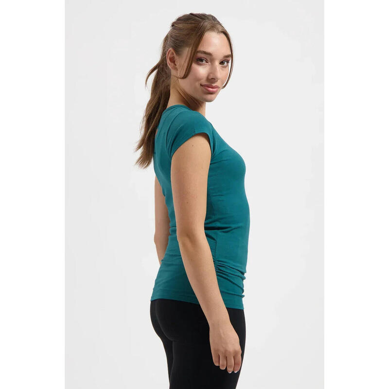 Haut de Yoga & Pilates Zefira - Vert mer URBAN GODDESS | Decathlon
