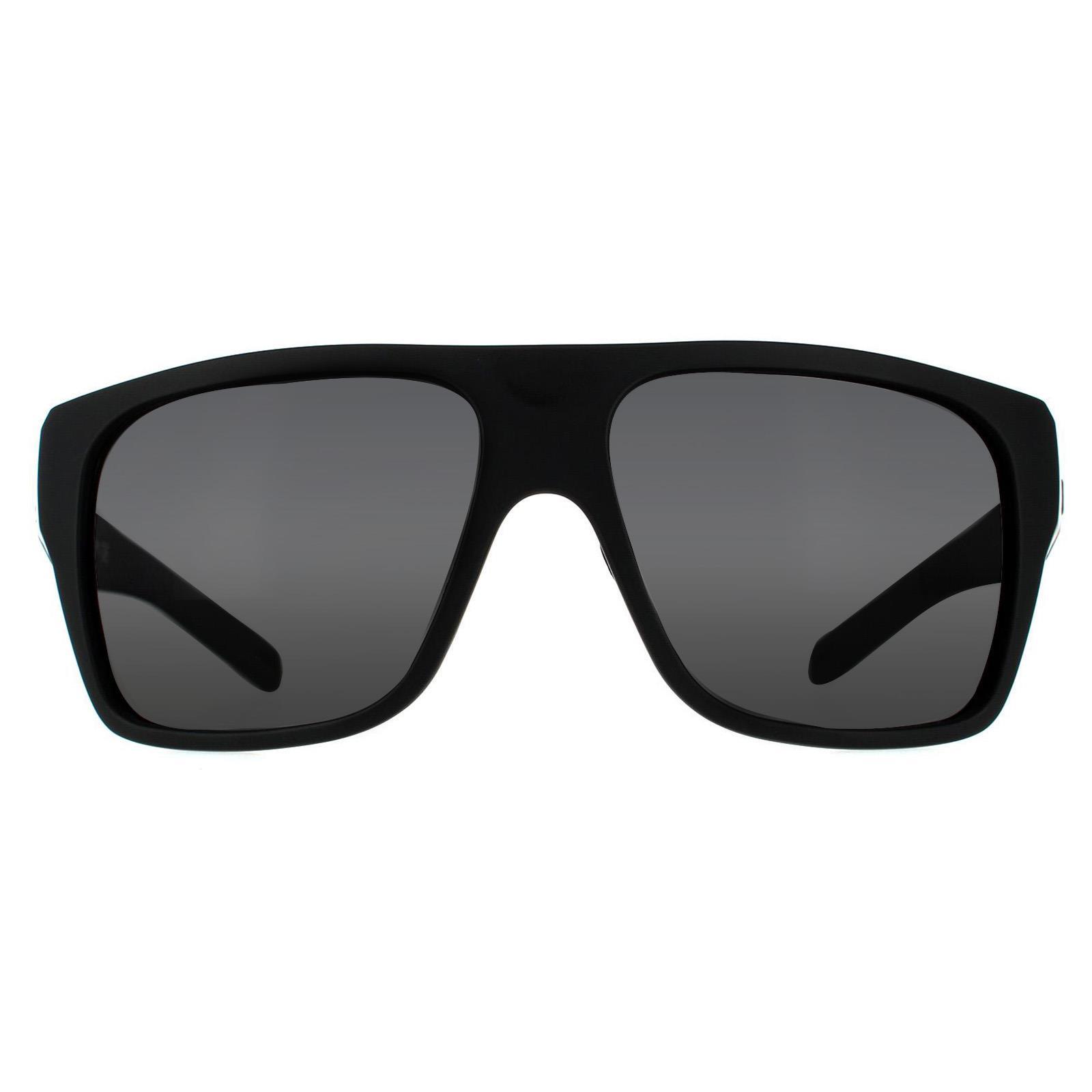 Bolle Square Mens Matte Black TNS Grey Polarized Sunglasses | Decathlon
