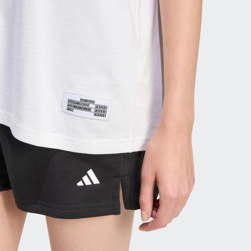 T-SHIRT MINI EMBROIDERY OVERSIZED GRAPHIC ADIDAS | Decathlon