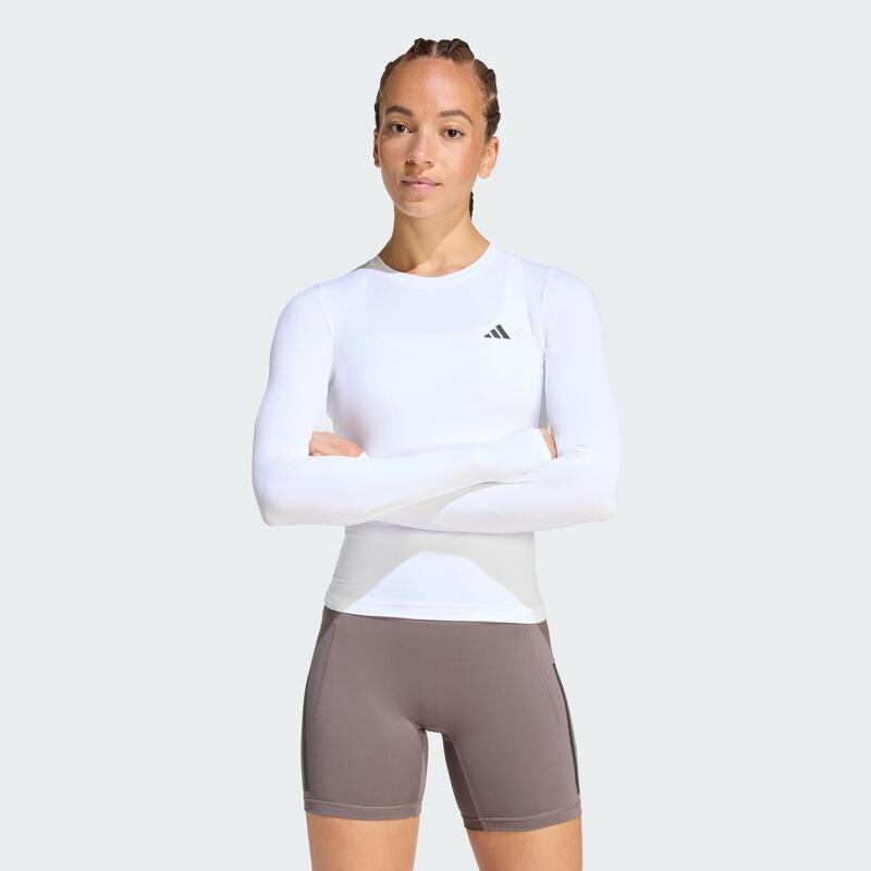 Top Power Essentials Workout Contour Long Sleeve ADIDAS - Decathlon