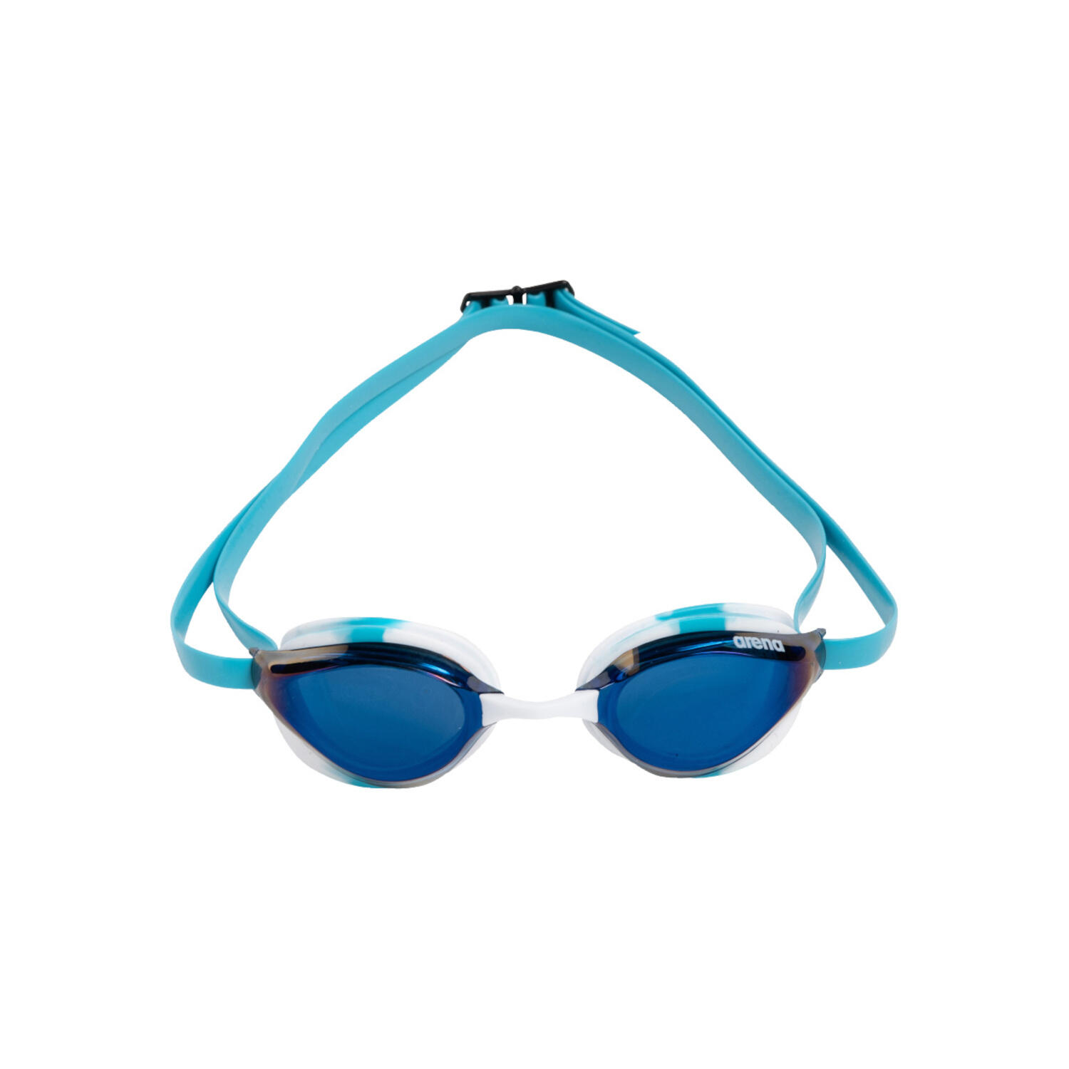 Arena Python Mirror Goggles - Blue Mirror / White / Sky | Decathlon