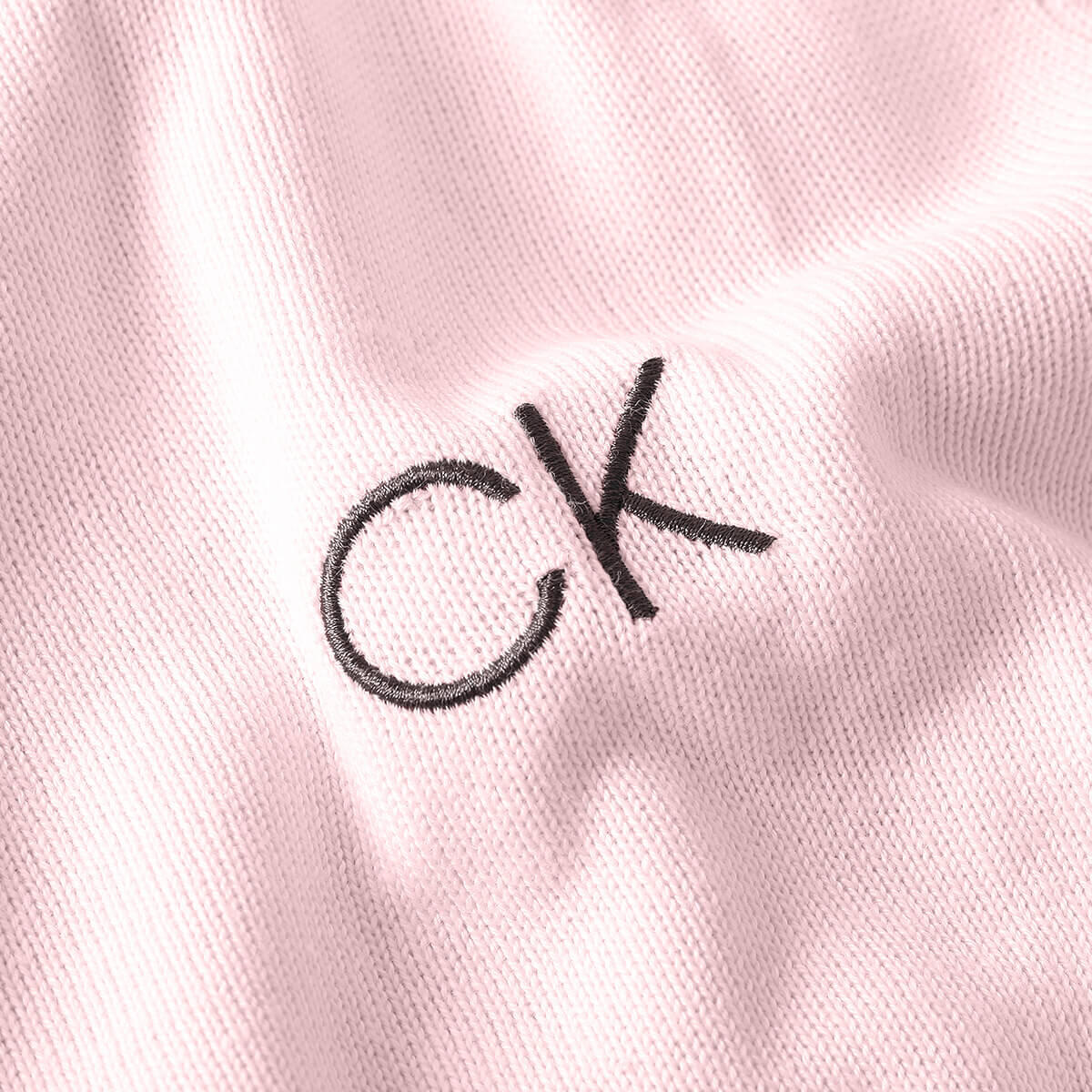 Calvin Klein Mens Round Neck Golf Sweater - Pink - M | Decathlon