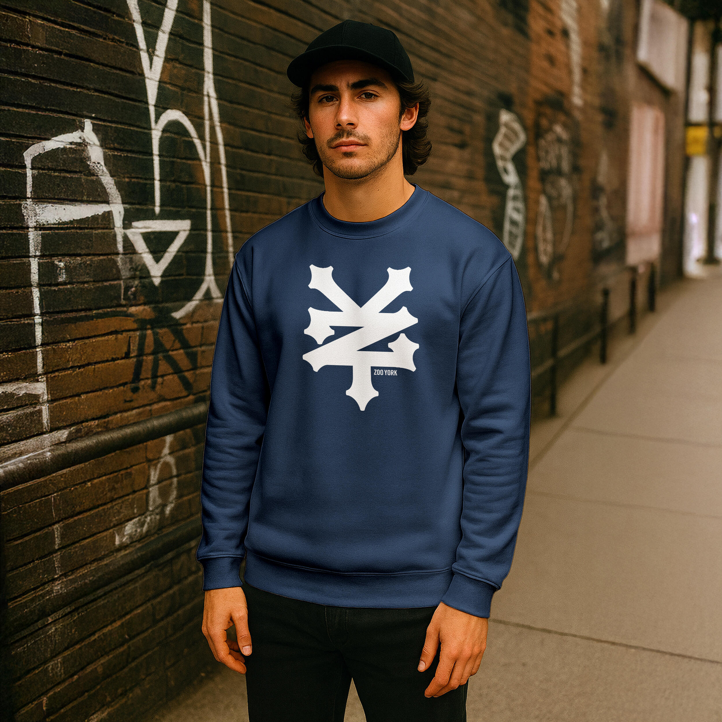 Zoo York Crackerjack Crew Sweat Lite - Blue | Decathlon