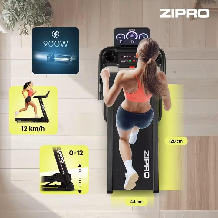 Bieżnia elektryczna ZIPRO Luma treningowa regulowane nachylanie ZIPRO ...