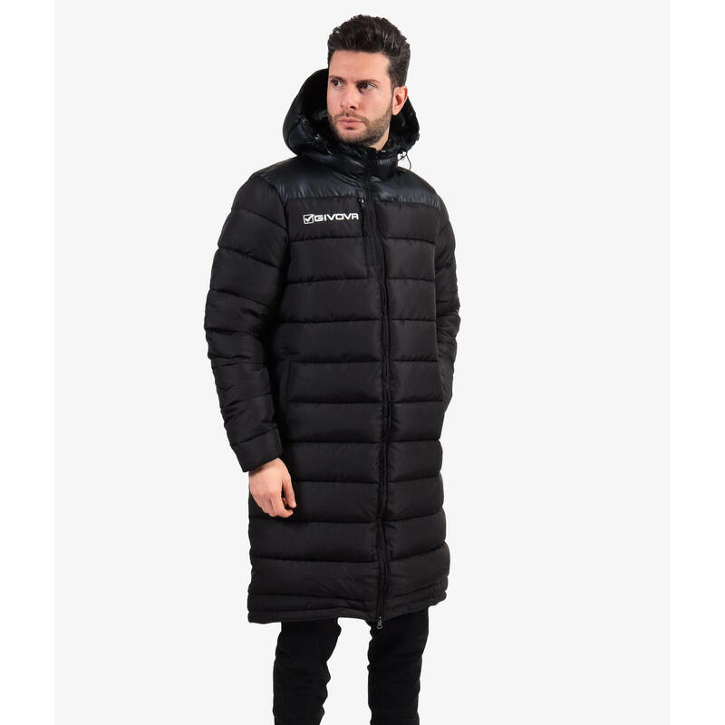 GIVOVA - Geacă lungă Givova Bench, negru, 2XL | Decathlon