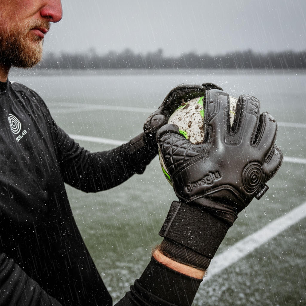 Gloveglu t:HERMO Fleece Finger Protect Junior Goalkeeper Gloves | Decathlon