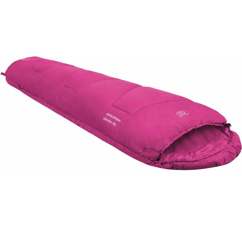 Highlander Sleepline 250 Mummy Sleeping Bag Pink | Decathlon