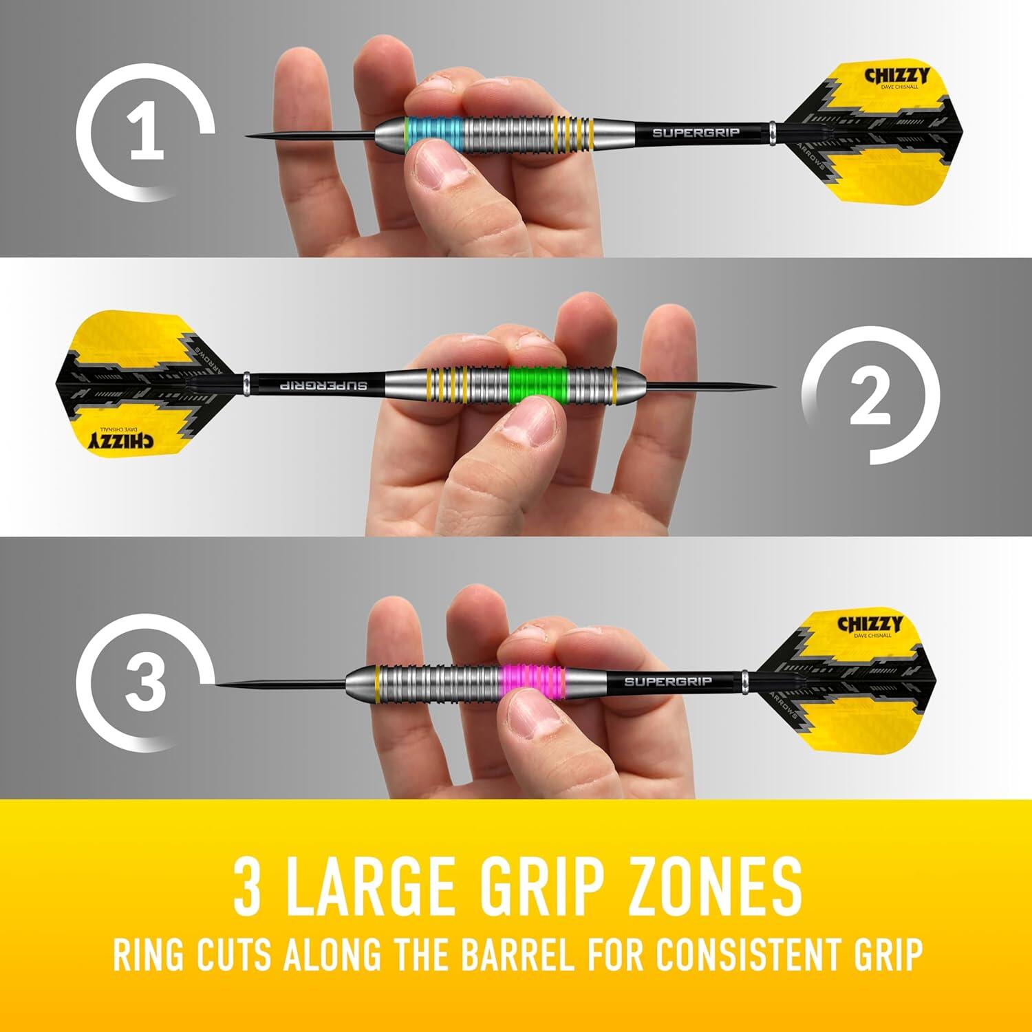 Chizzy High Grade Alloy Steel Tip Darts Set 21g | Decathlon