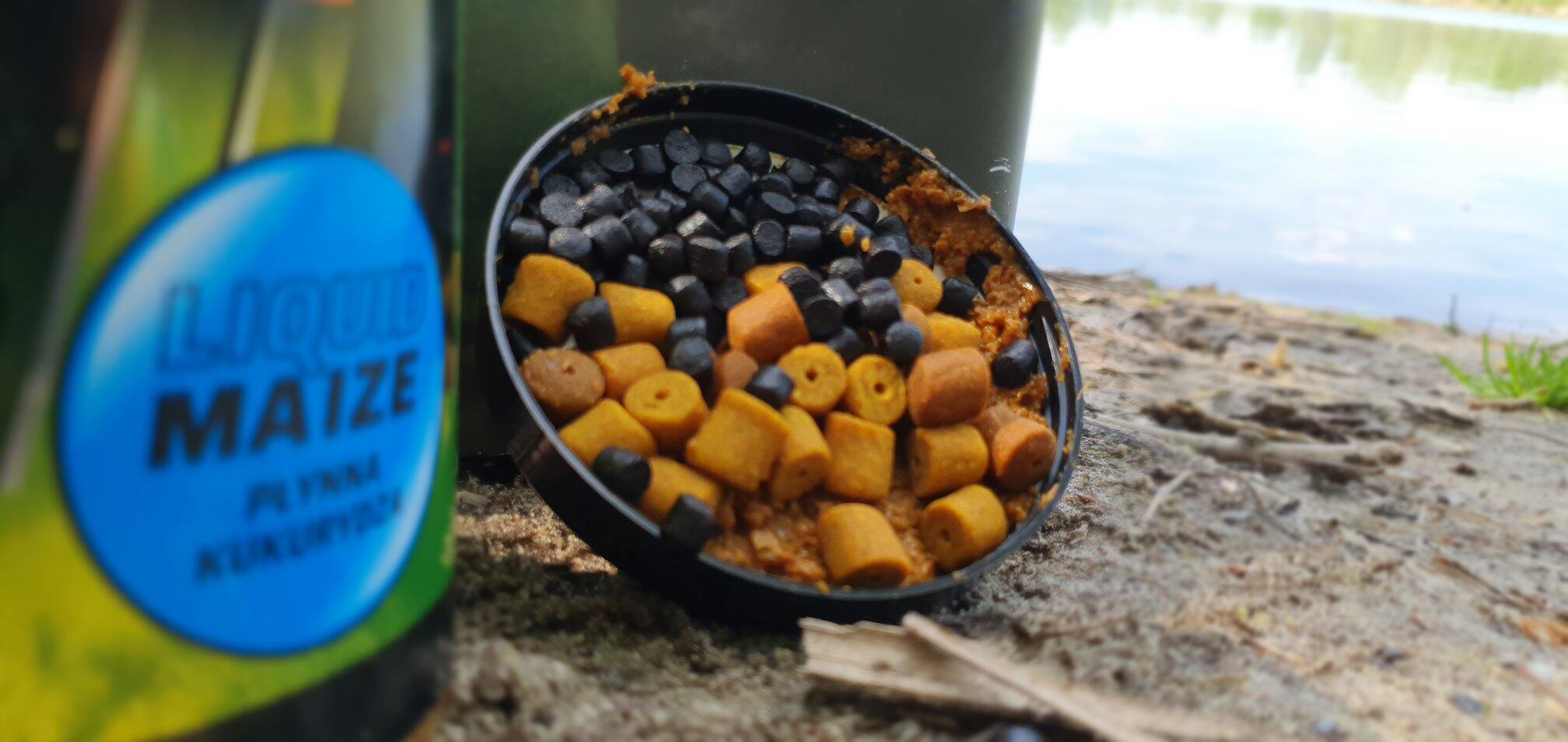 Pellet d'Eschage Percé Carp Food Maïs Doux 12mm 1kg TANDEM BAITS ...