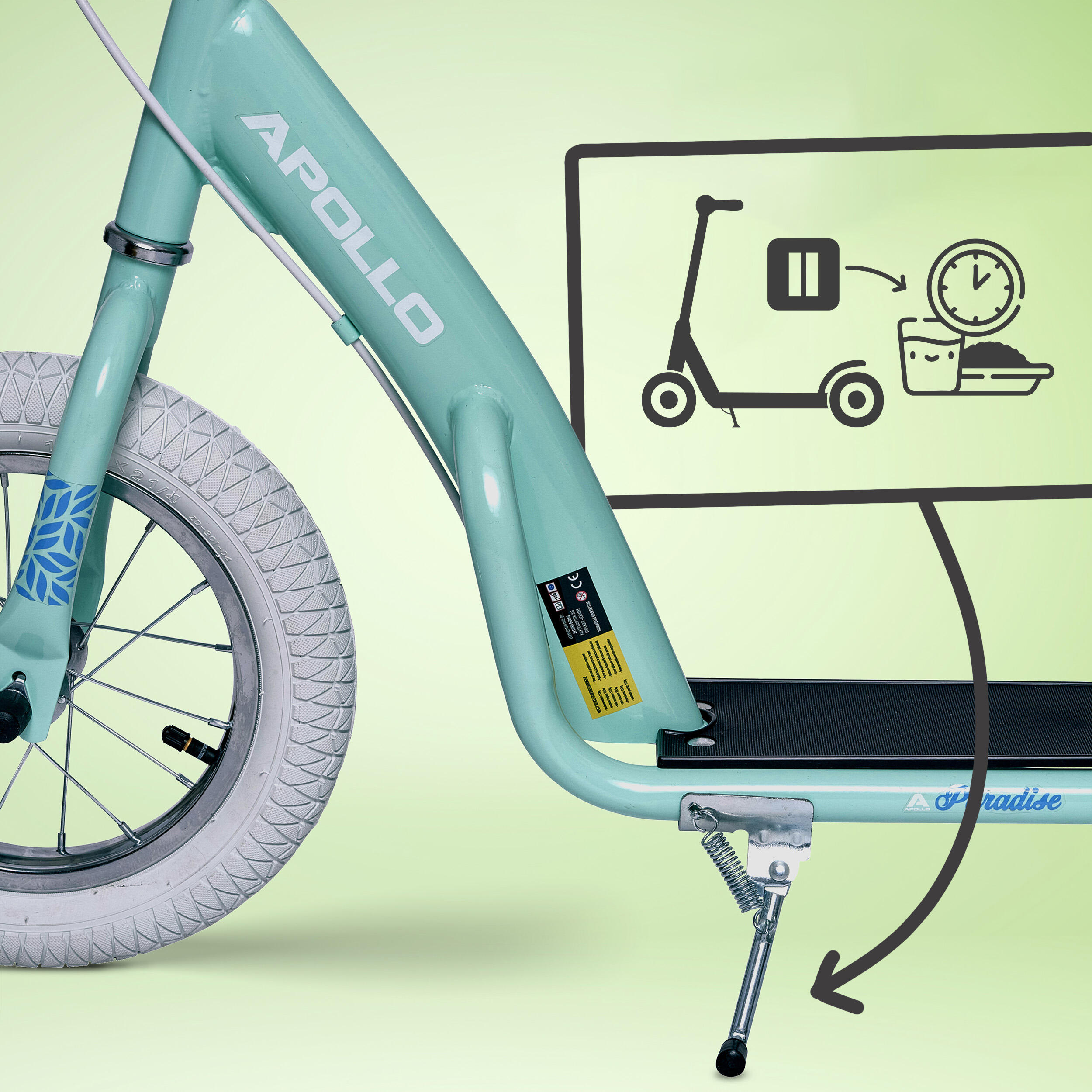 Apollo Retro Step Paradise – 12,5" luchtbanden voor kinderen en tieners | Decathlon