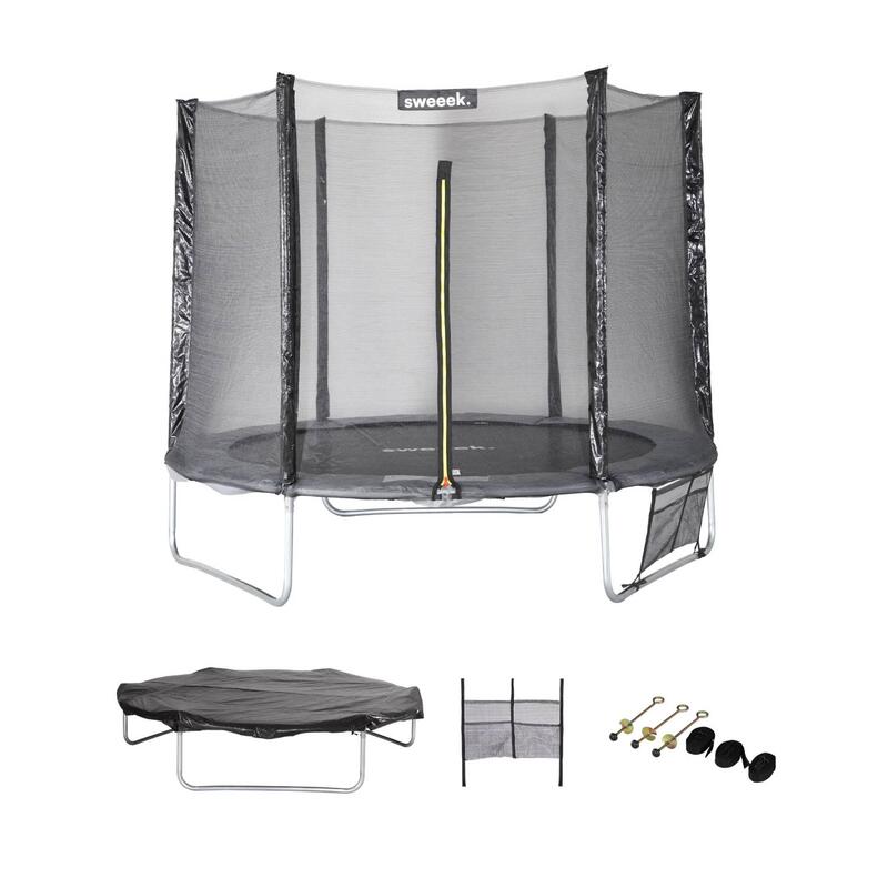 Trampoline 245 cm, bleu, avec accessoires | sweeek SWEEEK | Decathlon