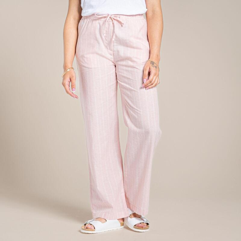 CRAGHOPPERS Laurestine — Pantalon ample lin/coton avec traitement anti ...