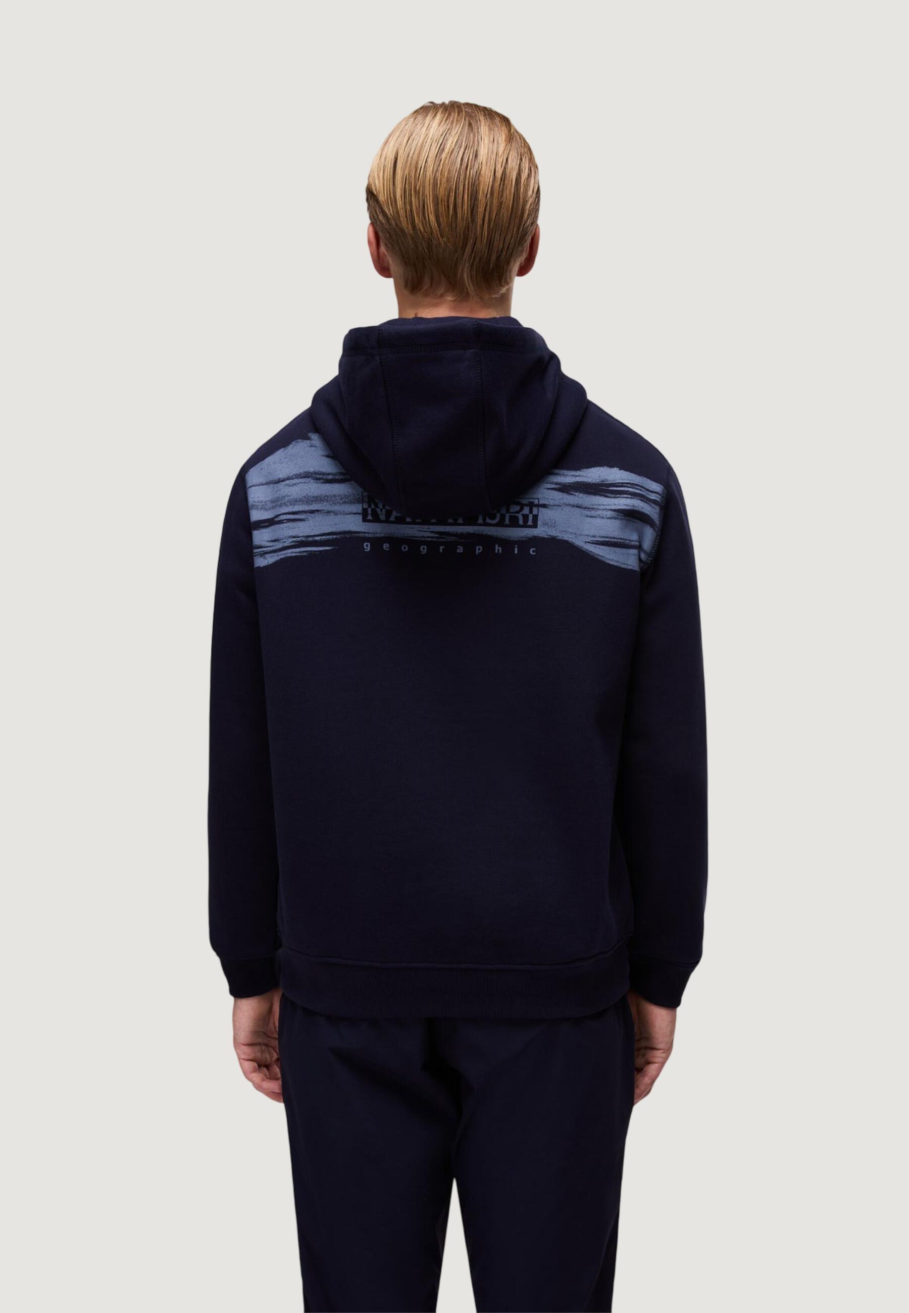 MEN'S sweatshirt B-BACK GRAPHIC H BLUE NAPAPIJRI | Decathlon