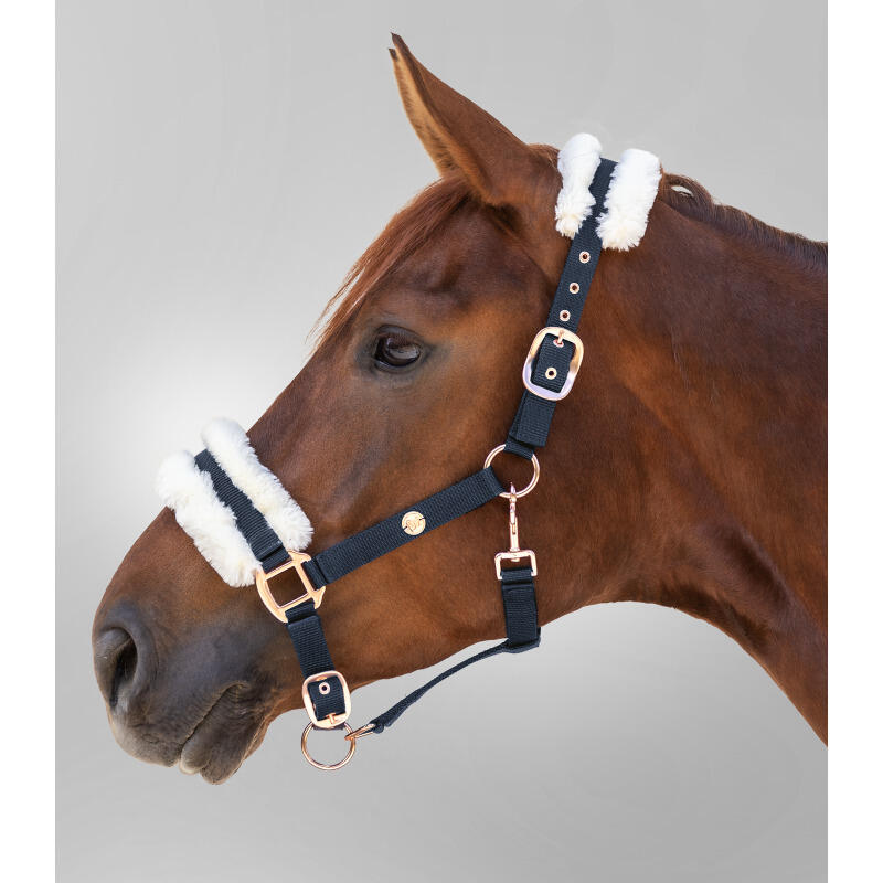 Pink rope halter with fur Waldhausen Modern WALDHAUSEN | Decathlon