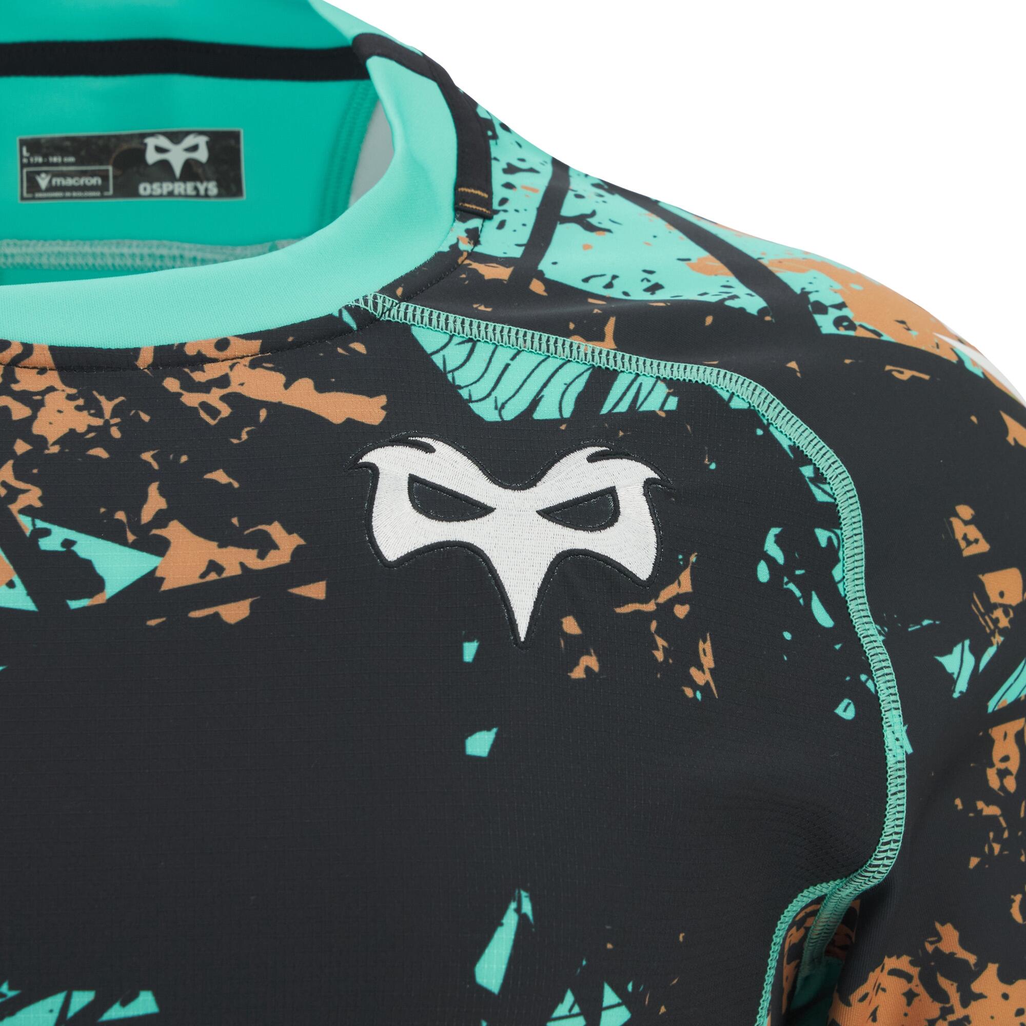 Ospreys Rugby 2025/26 Mens Training Rugby Shirt | Decathlon