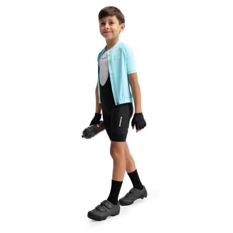 Cuissard vélo à bretelles garçon Cyclisme Enfants K-Core Benji Black ...