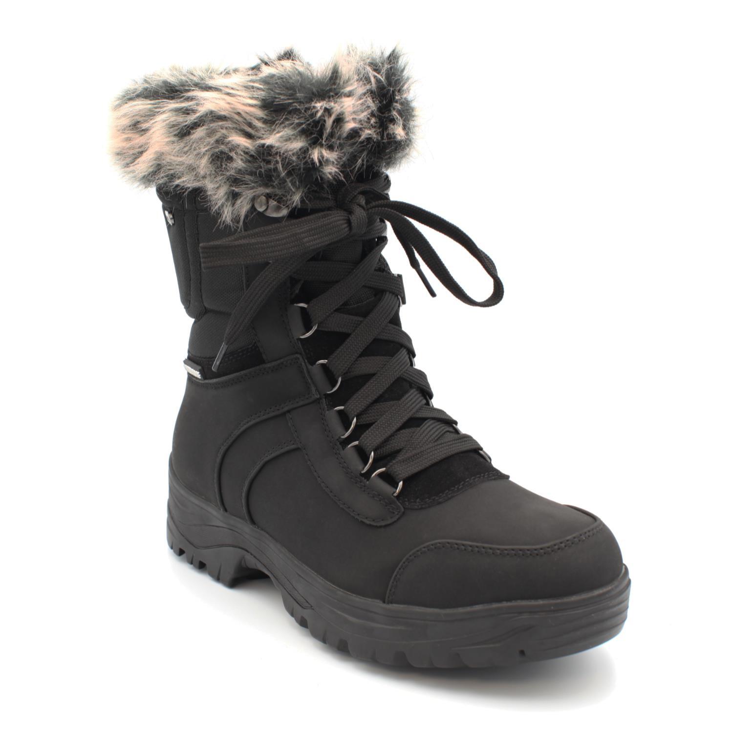 Yukon Women's Thermally Insulated Waterproof Winter Boots with Ice ...