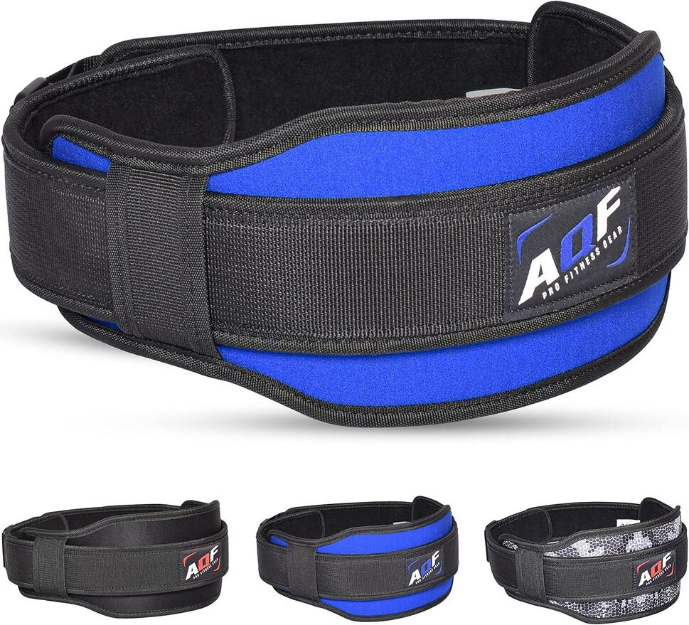 AQF Neoprene Weightlifting Belt, 5.5" back lifting support for fitness ...