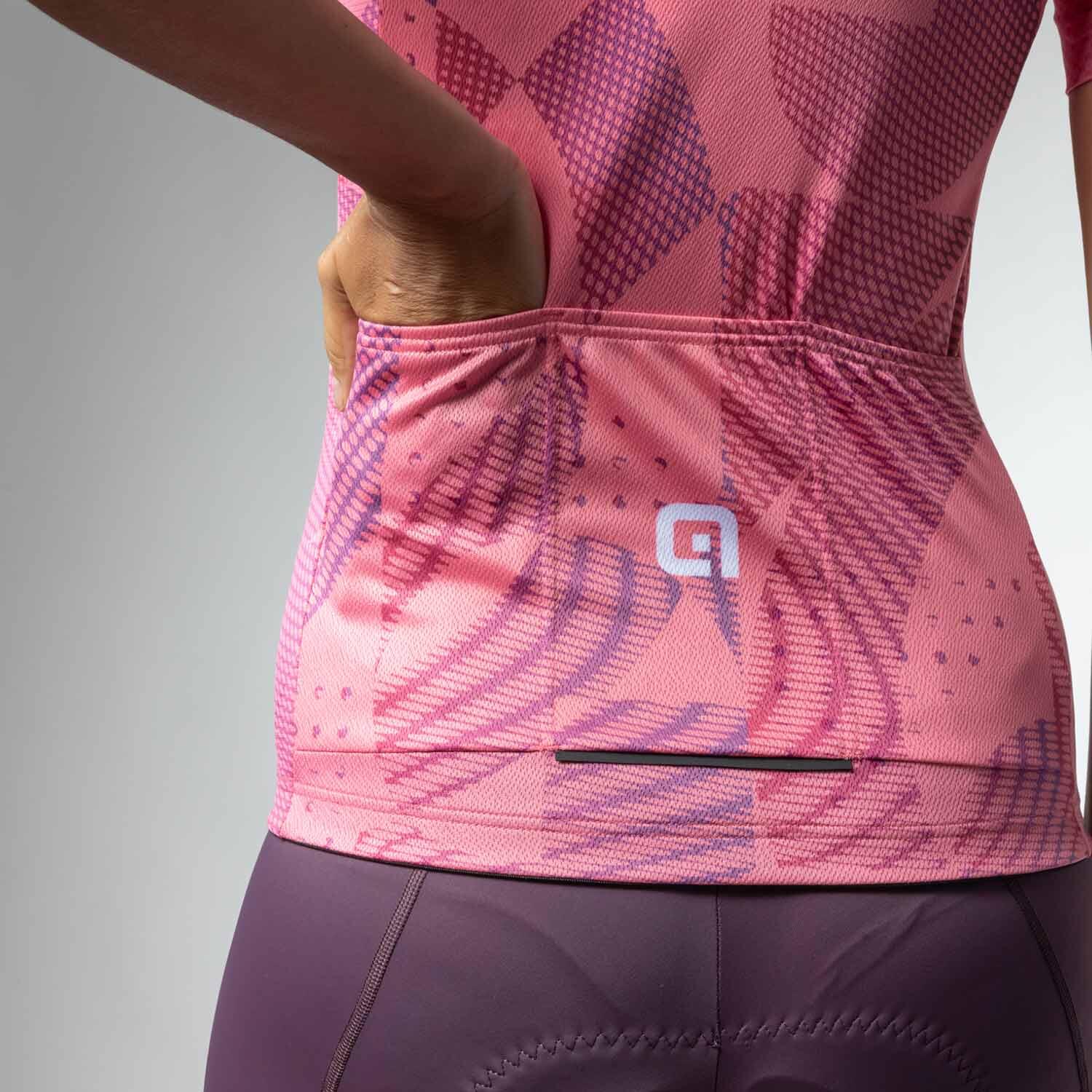 Ale Clothing Enjoy Pragma Women's Short-Sleeve Cycling Jersey (Pink) | Decathlon