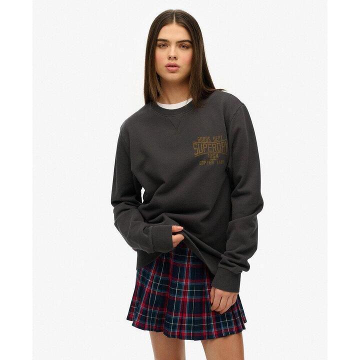 Pull en coton à étiquette en cuivre Ww Chest Crew SUPERDRY | Decathlon