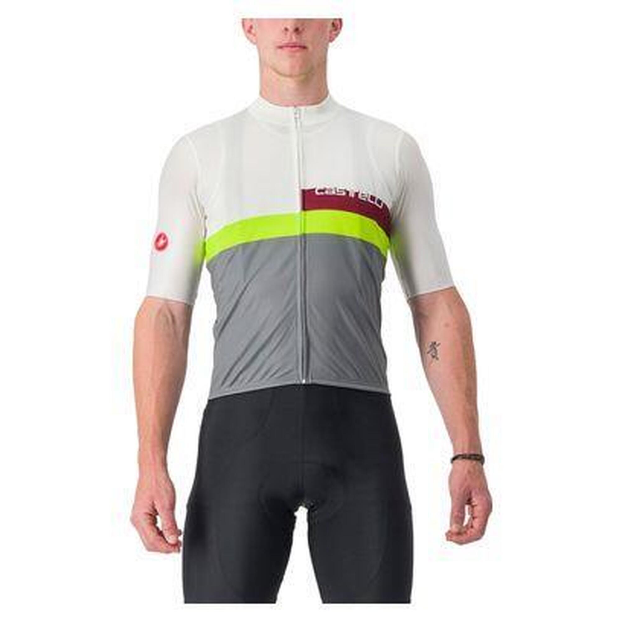 Maillot Manches Courtes Castelli A Blocco – ProSecco Micromesh CASTELLI ...