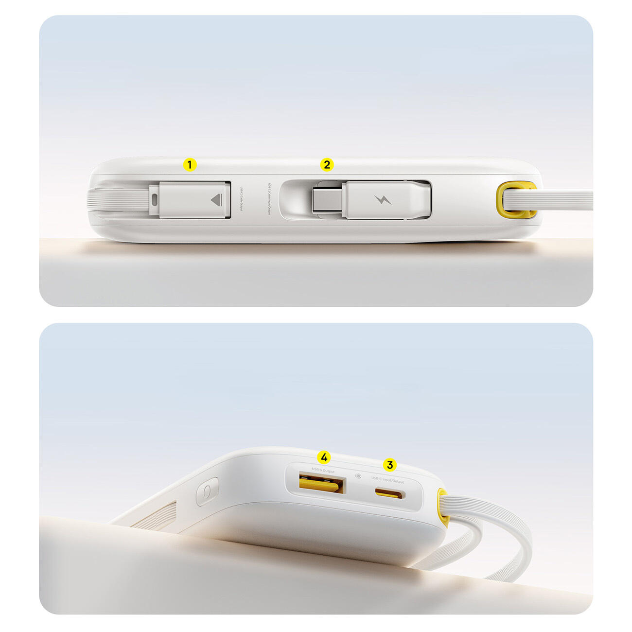 Basues Powerbank 20000mAh 22.5W USB-C USB-A Lightning Snelladen NTX ...
