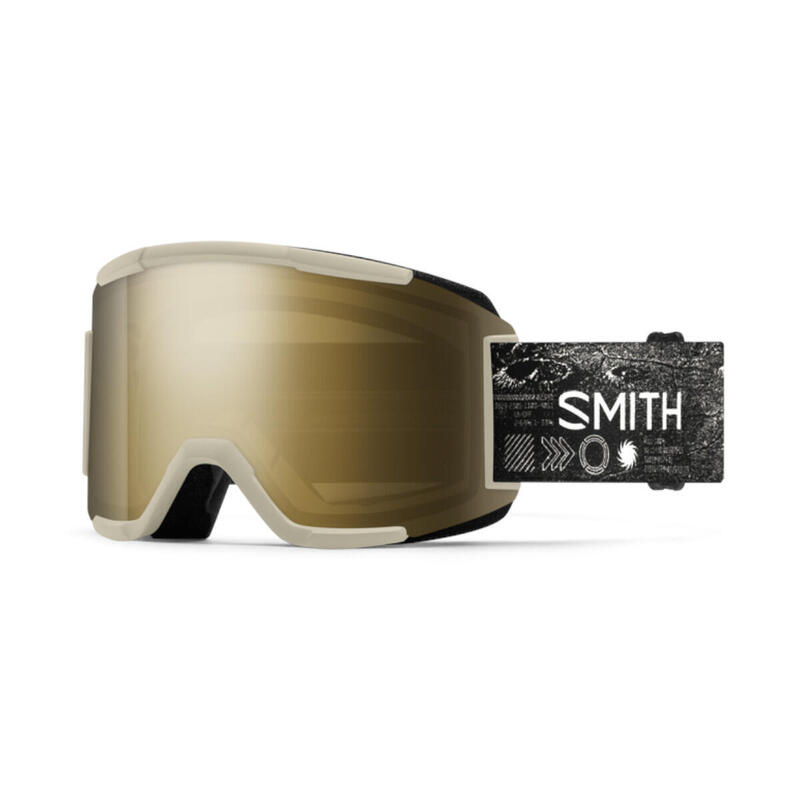 Smith Squad Masque De Ski - Chalk Space Invader/Sun Black Gold SMITH ...