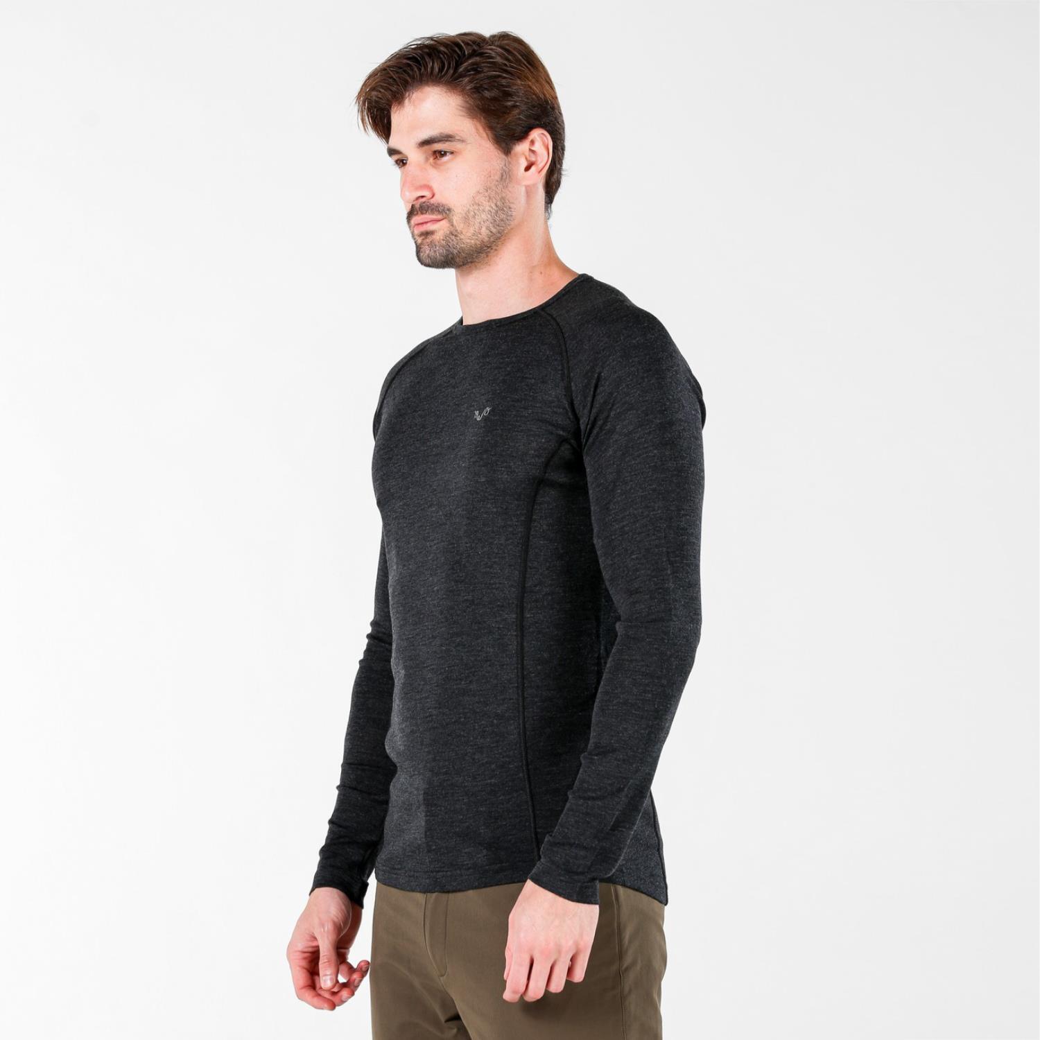 Remus Men's 100% Merino 195gsm Long Sleeve Base Layer Top | Decathlon