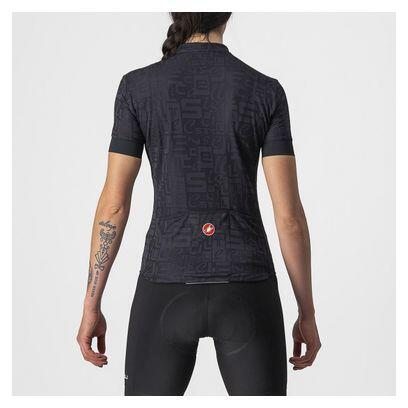 Maillot Manches Courtes Femme Castelli Promessa Jacquard Noir CASTELLI ...