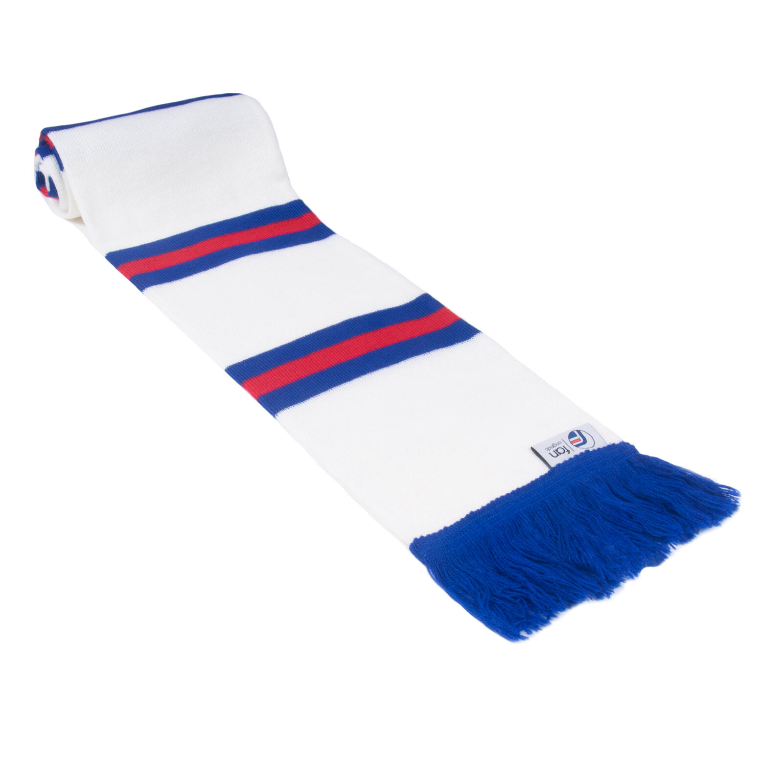 Fan Originals Retro Football Bar Scarf in Rangers Colours Blue White ...
