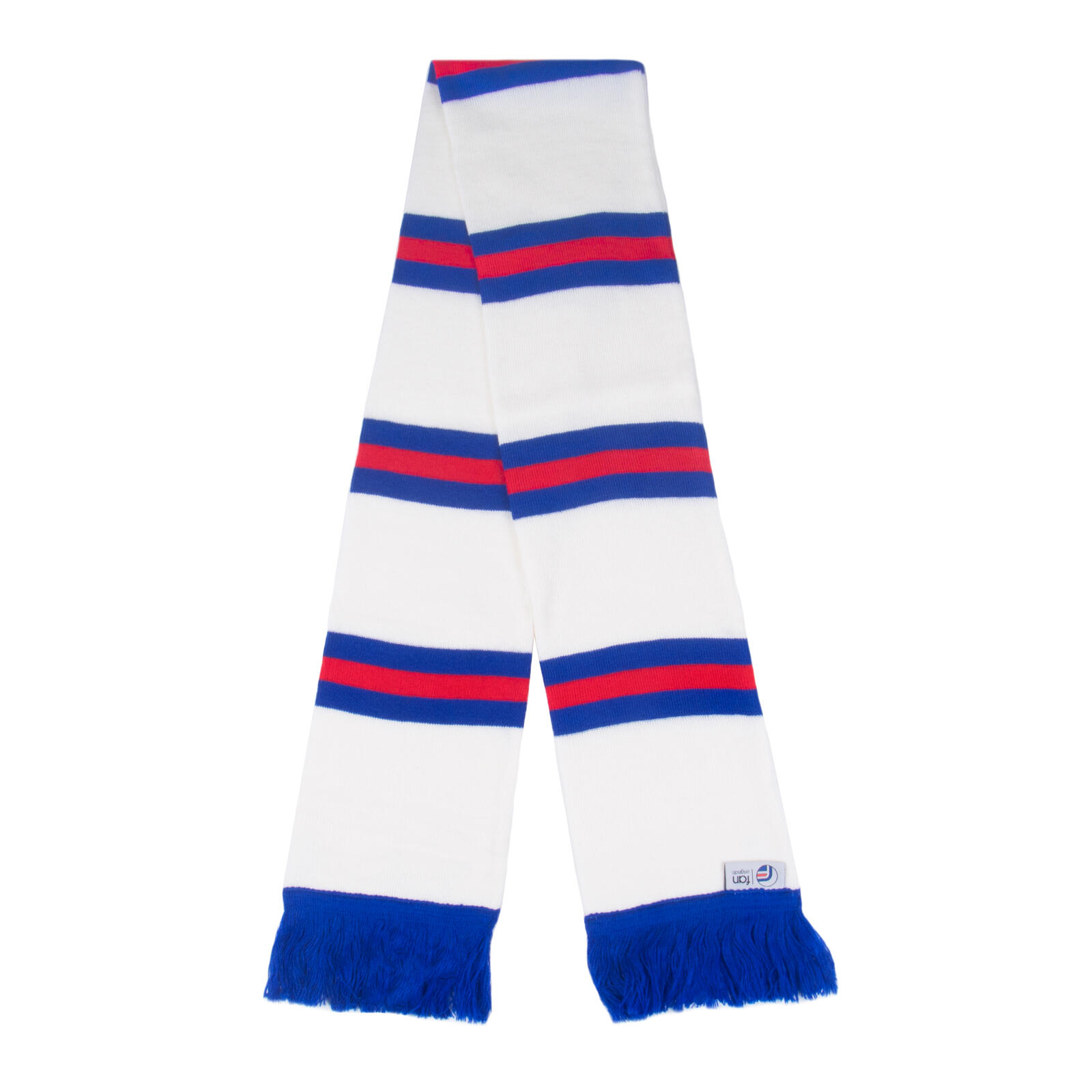 Fan Originals Retro Football Bar Scarf in Rangers Colours Blue White ...