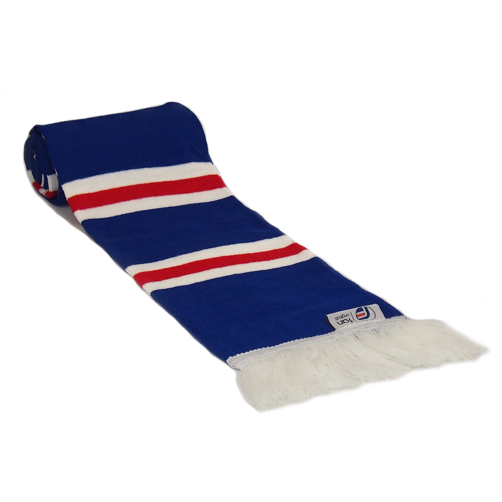 Fan Originals Retro Football Bar Scarf in Rangers Colours Blue White ...