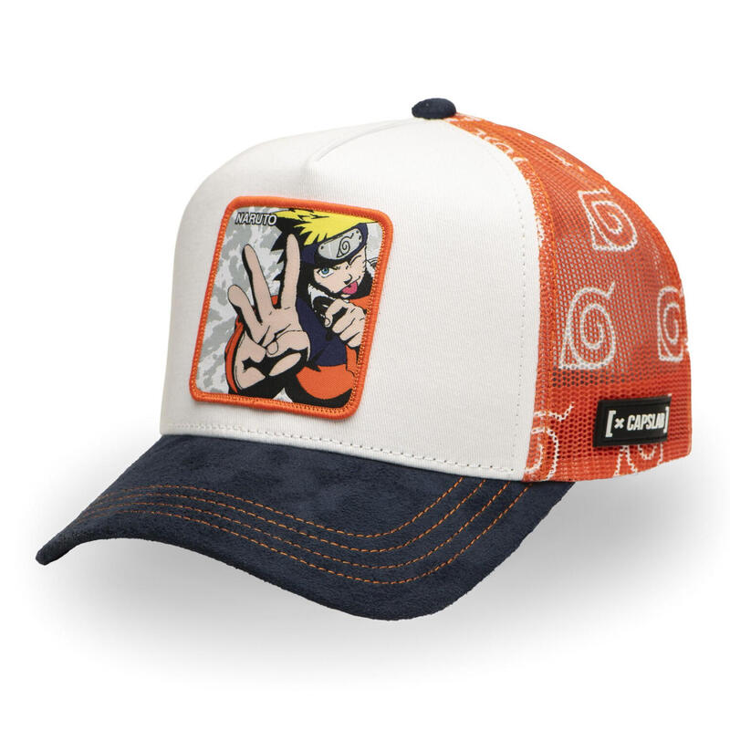 Casquette trucker avec filet mix sergé/suédine/mesh Naruto Uzumaki ...