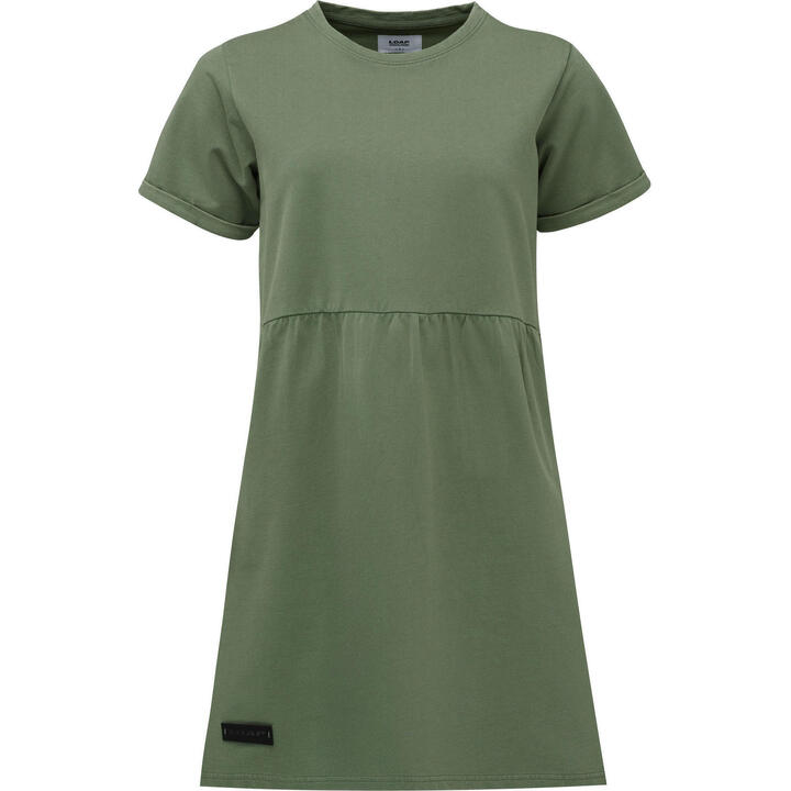 Női ruha LOAP Denisa, pamut denim, zöld, S WOMEN'S HEALTH - Decathlon