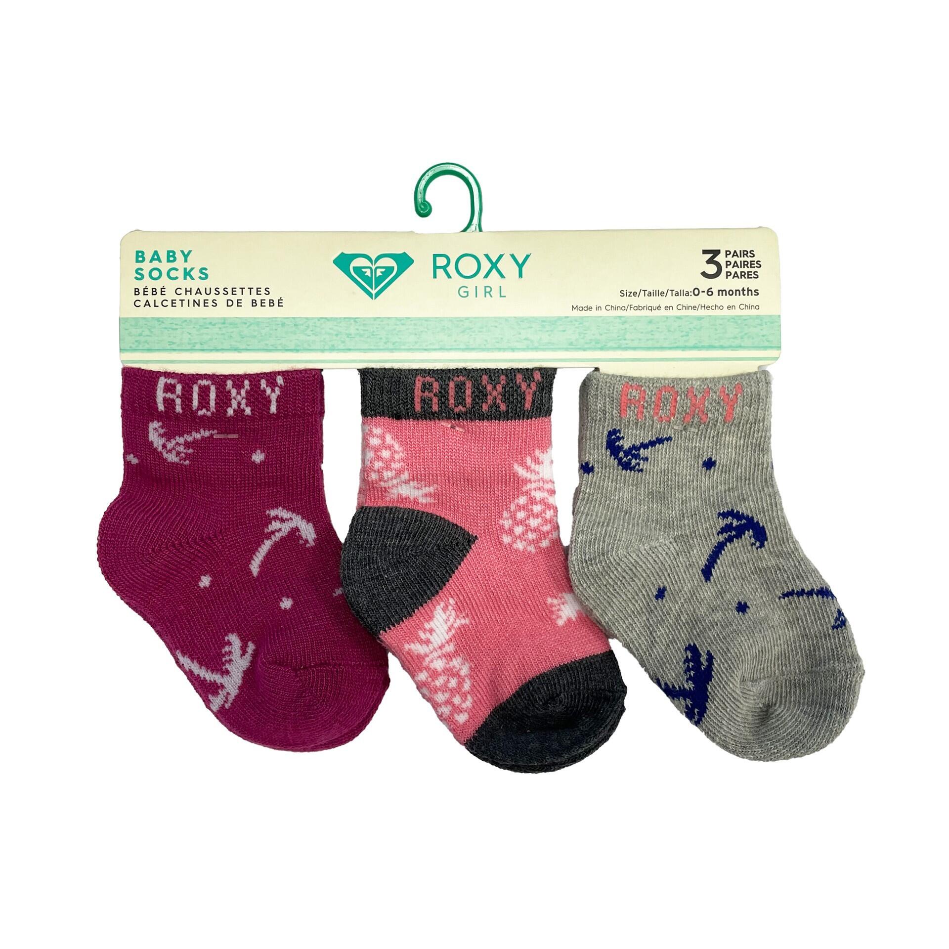 Roxy 3er Pack Baby-Socken Inside Spark Logo, 0–6 Monate ROXY | Decathlon