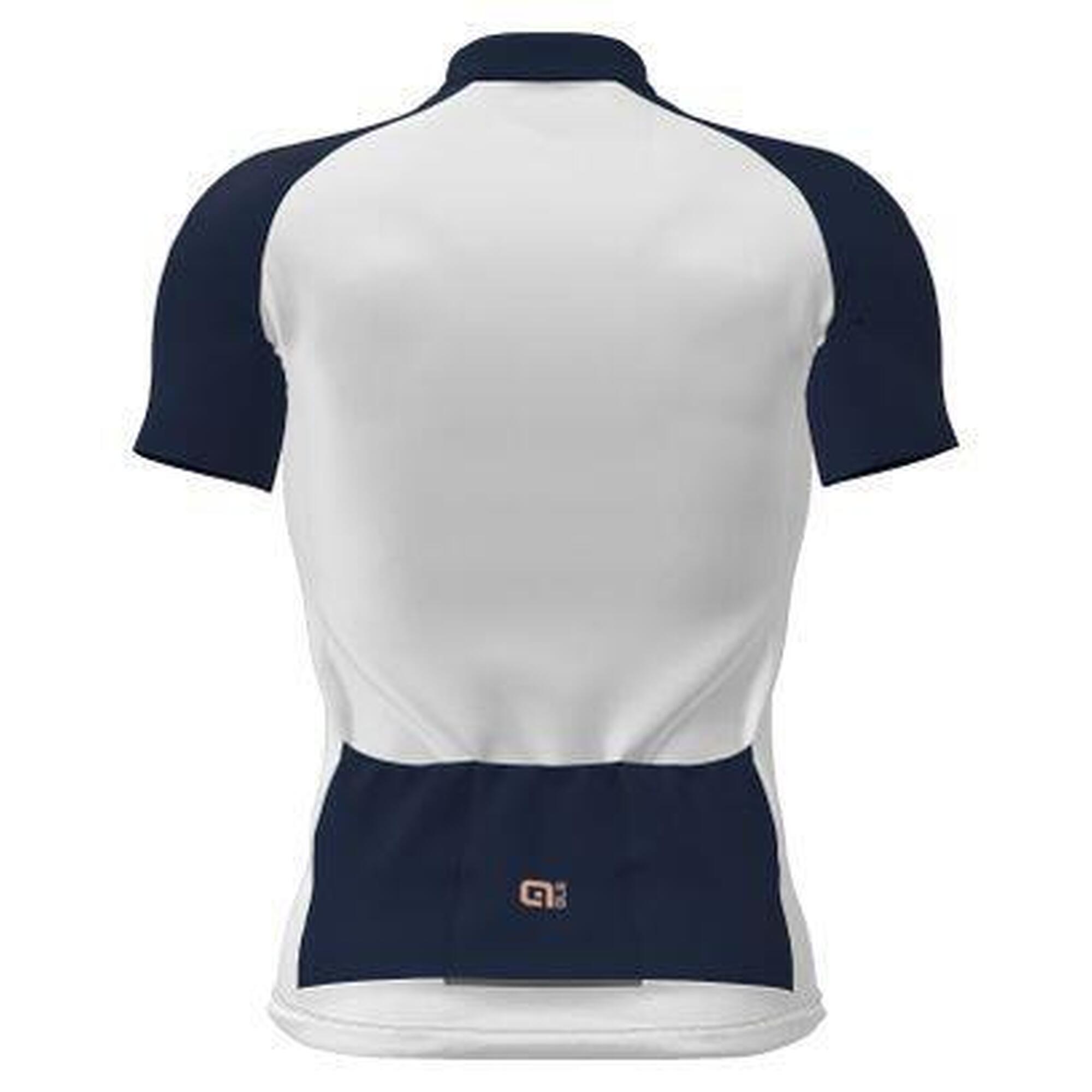 Maillot Manches Courtes Alé Asphalt Blanc/Bleu ALÉ CYCLING | Decathlon