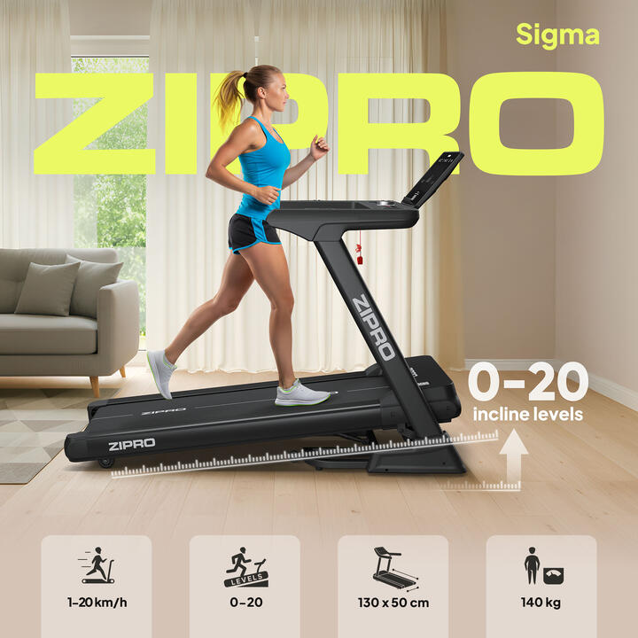 Bieżnia elektryczna do biegania Zipro Sigma ZIPRO | Decathlon