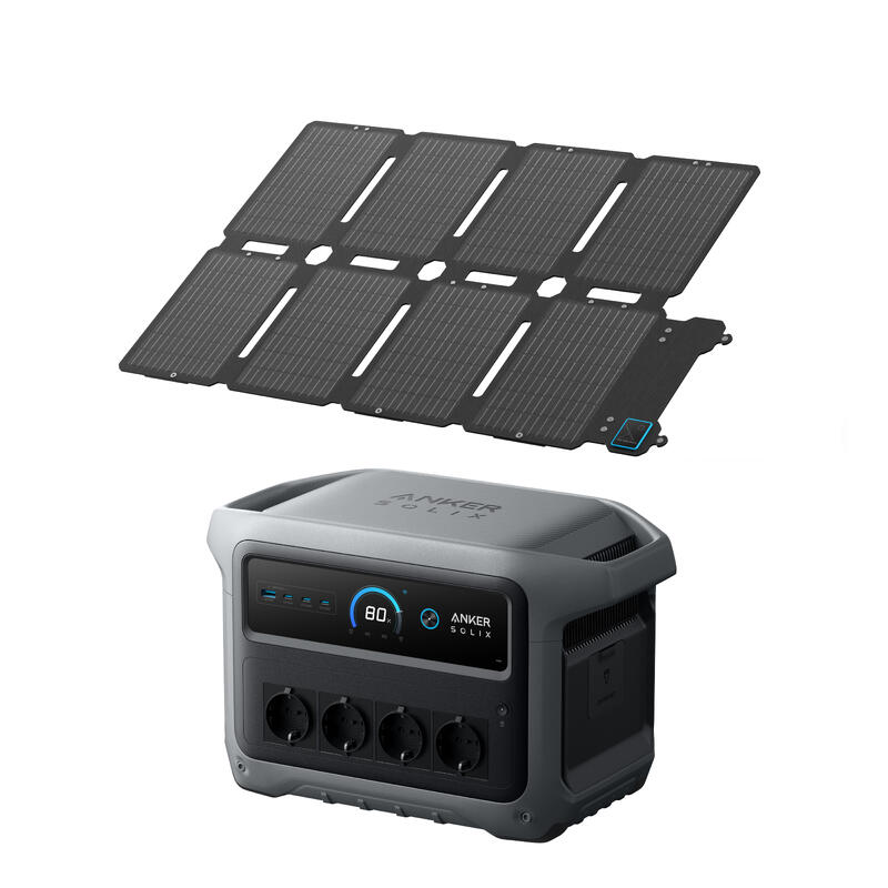 ANKER - Kit stație de alimentare Anker SOLIX C1000X Gen 2 cu panou ...