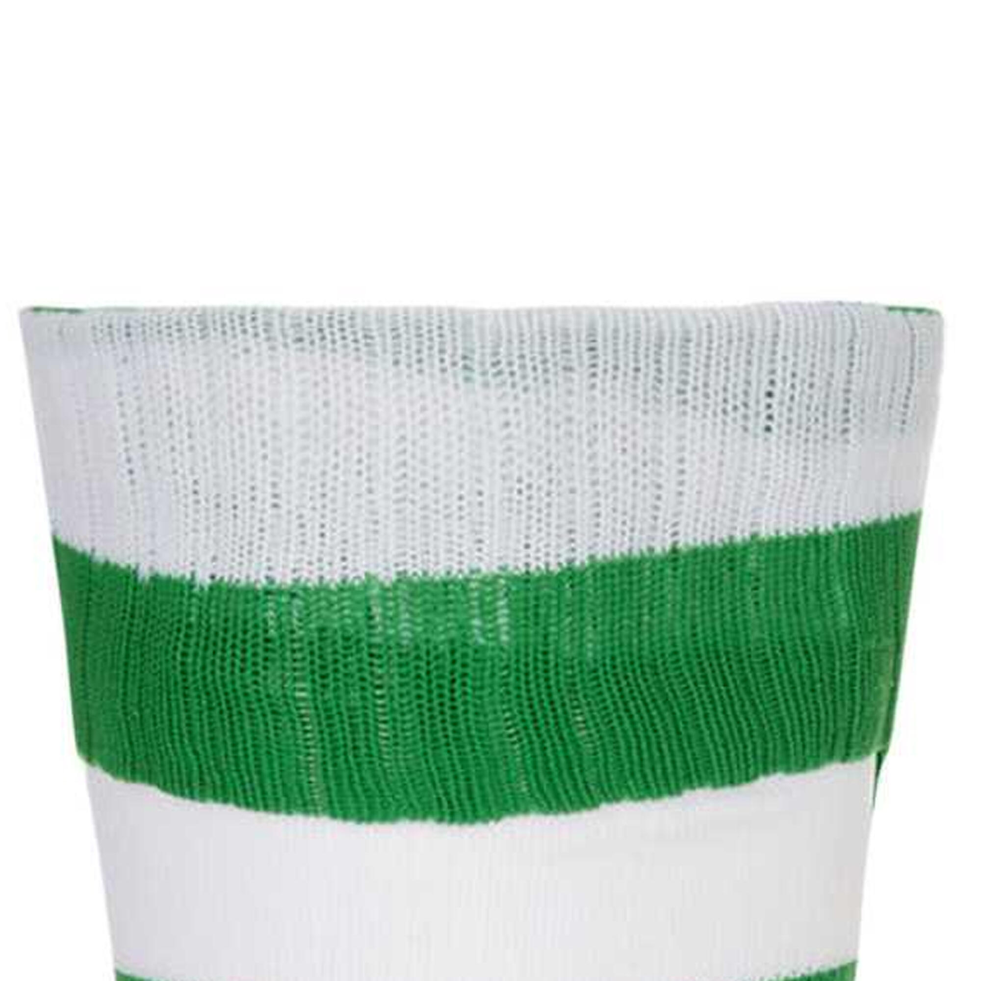 Mens Hoop Stripe Socks (Emerald Green/White) | Decathlon