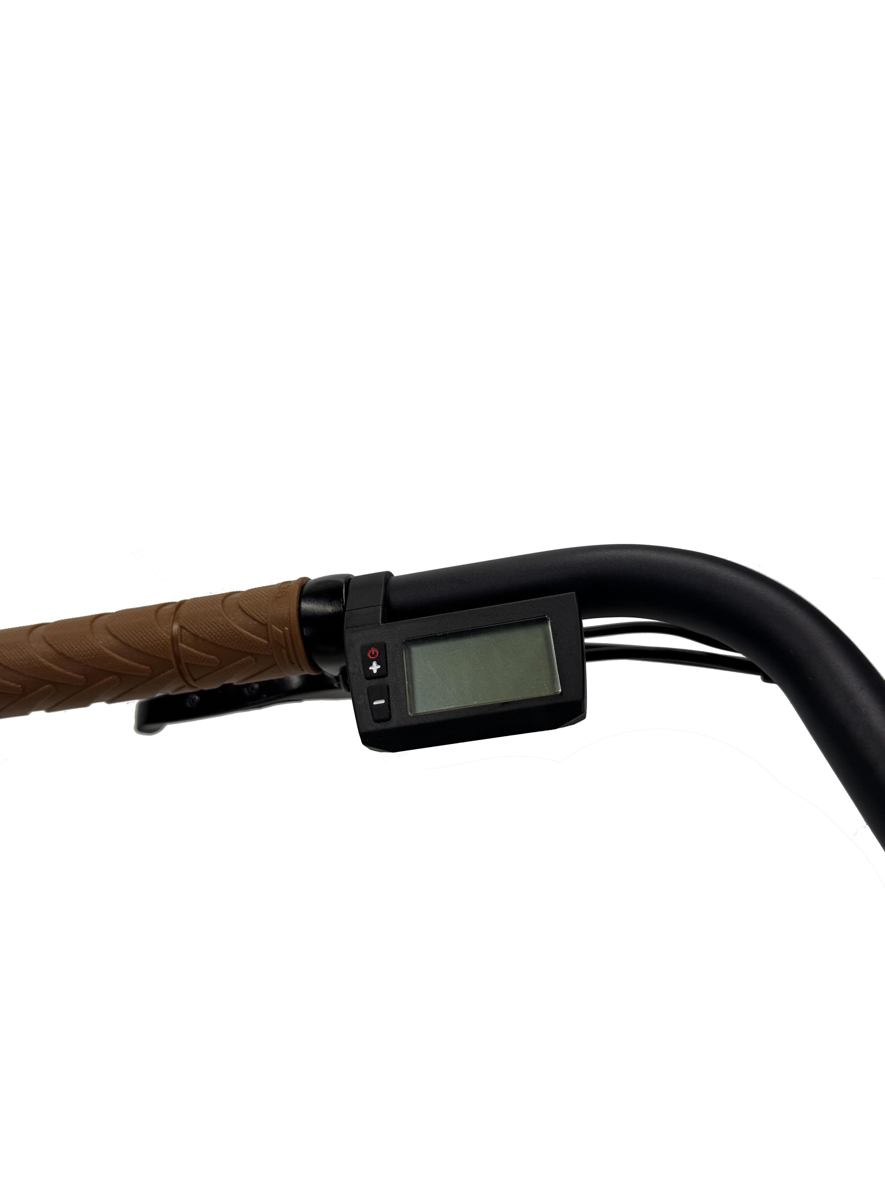 E-bike VENERE stadsfiets Dolce Vita met tassen en mand - olijfgroen | Decathlon