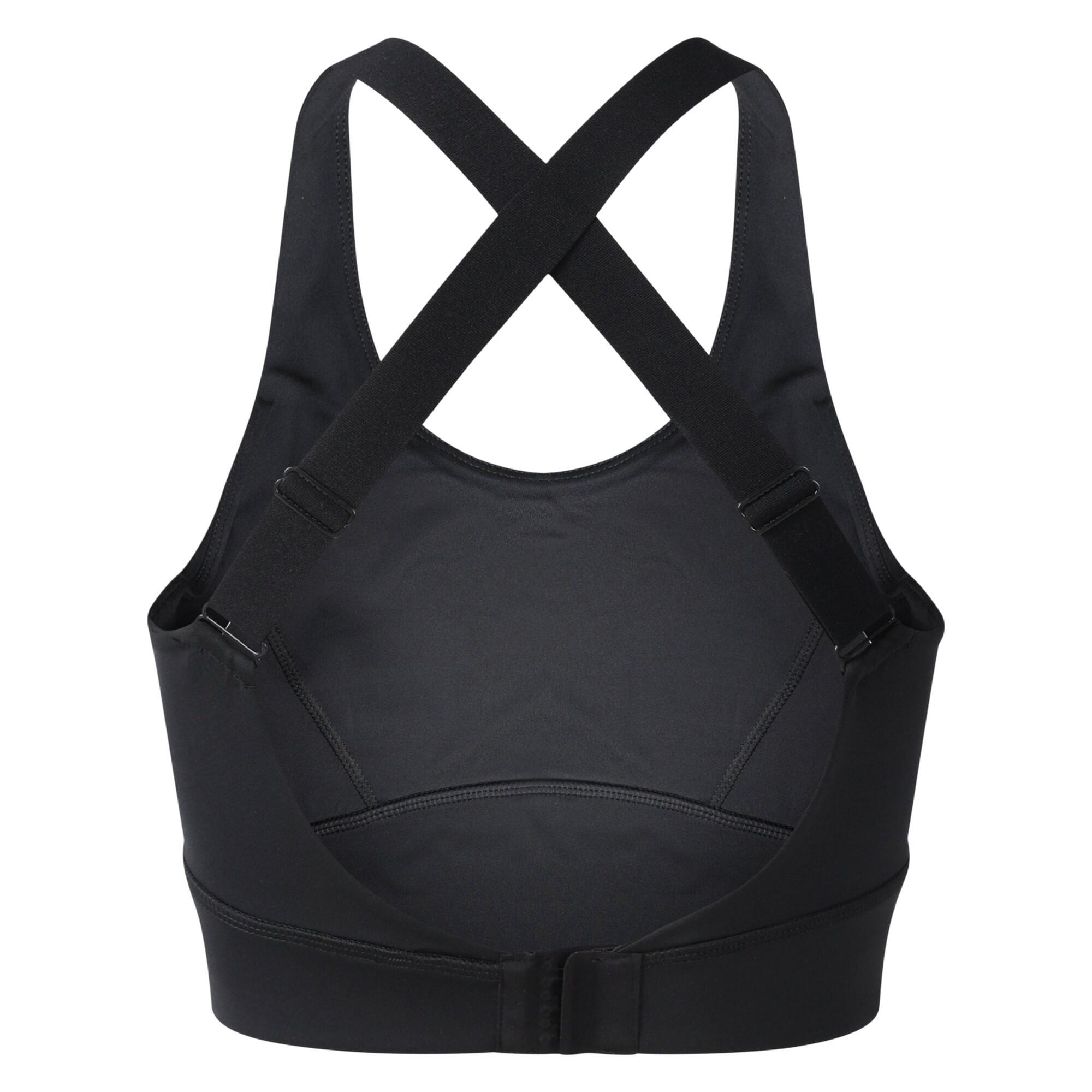 Womens/Ladies Pro Training Sports Bra (Black) | Decathlon