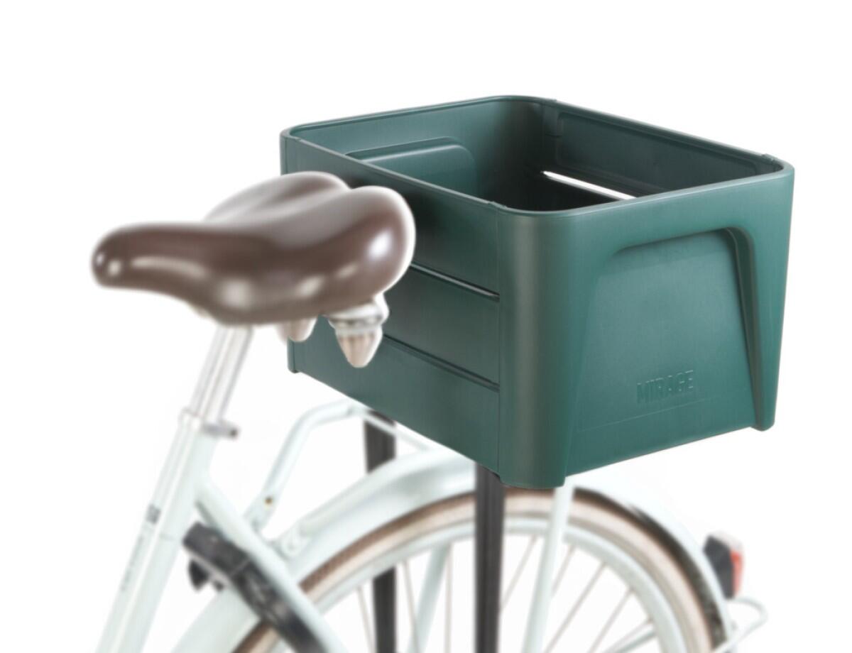 Basil Mirage Click 'n Crate — DIY 24L Recyclable Bike Crate (Green ...