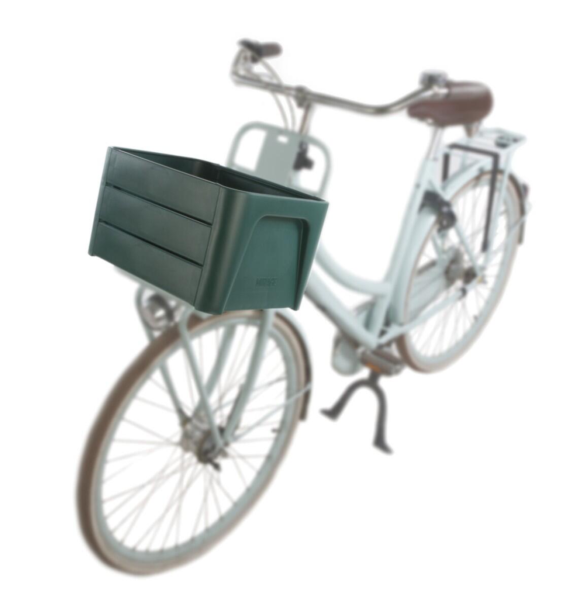 Basil Mirage Click 'n Crate — DIY 24L Recyclable Bike Crate (Green ...