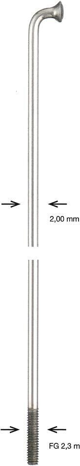 Alpina spaak spoke zinc 2x276 mm | Decathlon