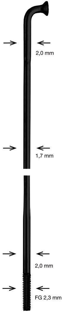 Alpina spaak spoke sst db 2x17x2mm 290mm b | Decathlon